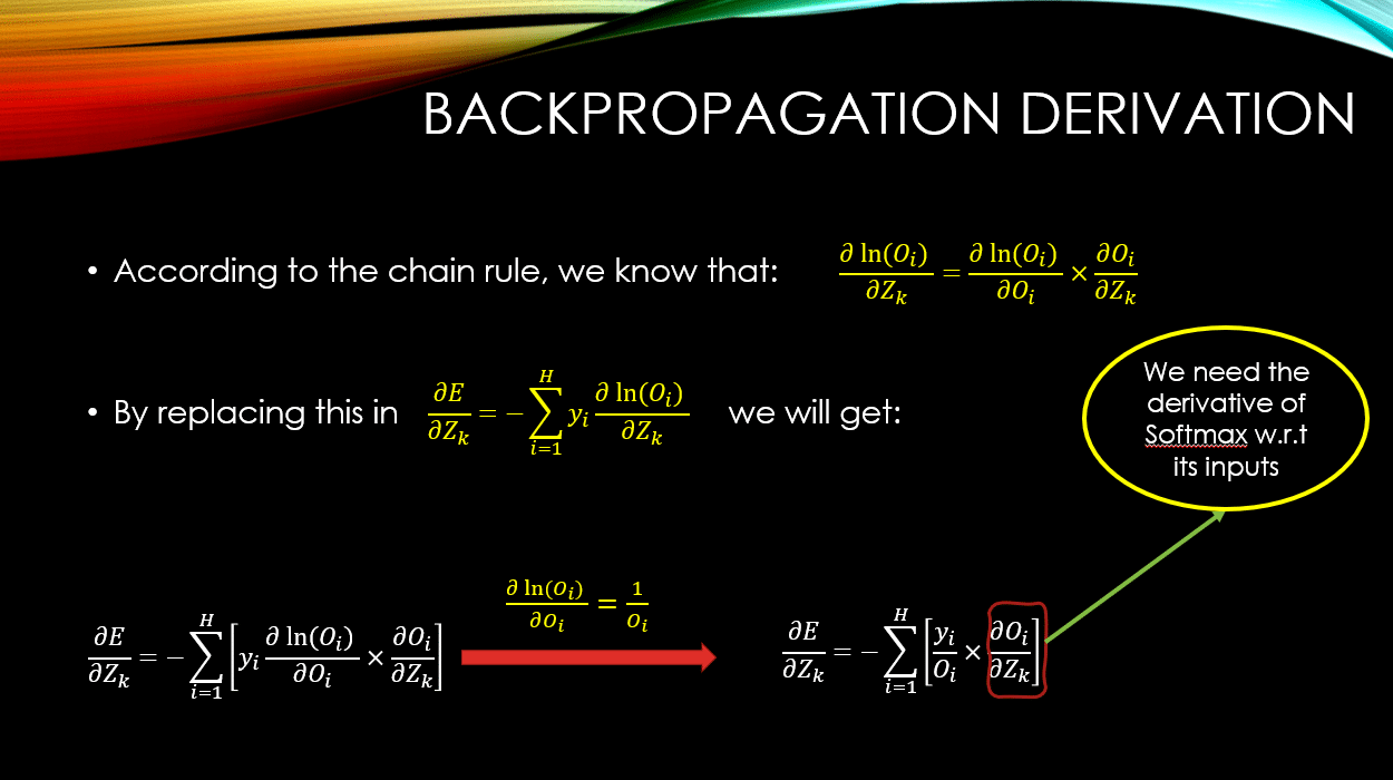 Back-propagation with Cross-Entropy and Softmax – MLDawn Academy